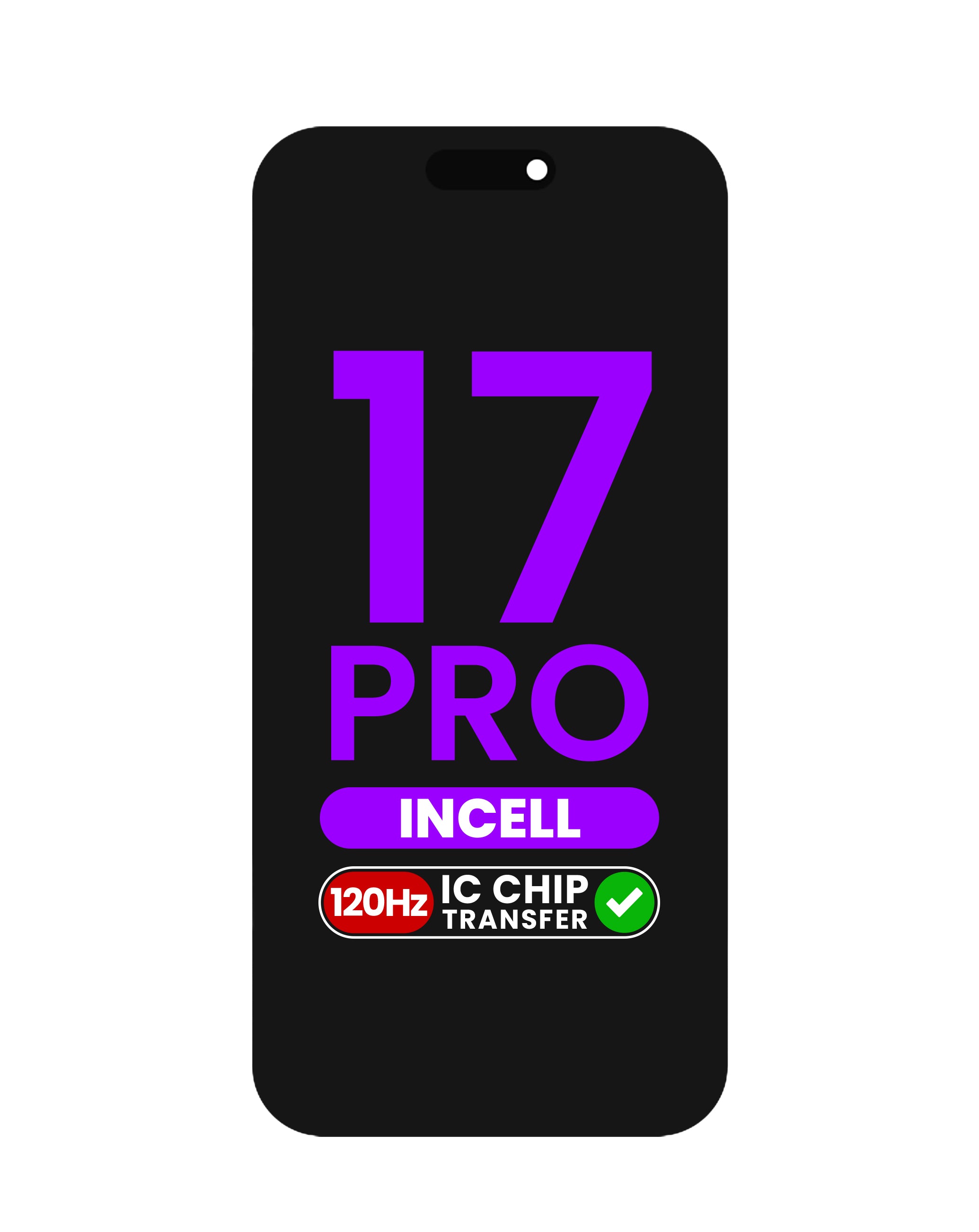 LCD Assembly for iPhone 17 Pro (Aftermarket Incell / QV7 / 120HZ) (IC ...