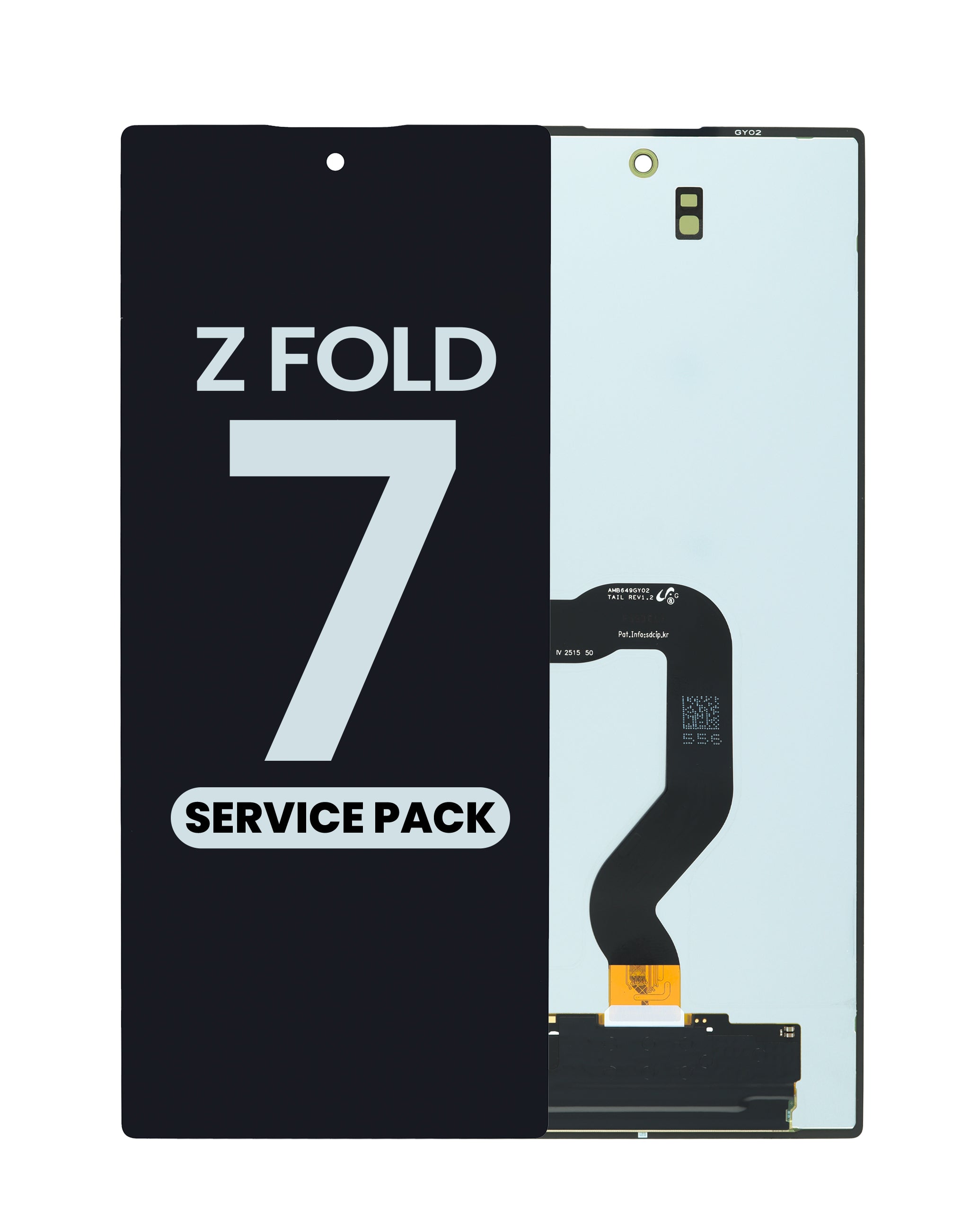 Outer OLED Assembly without Frame for Galaxy Z Fold 7 F966 (Service Pa ...