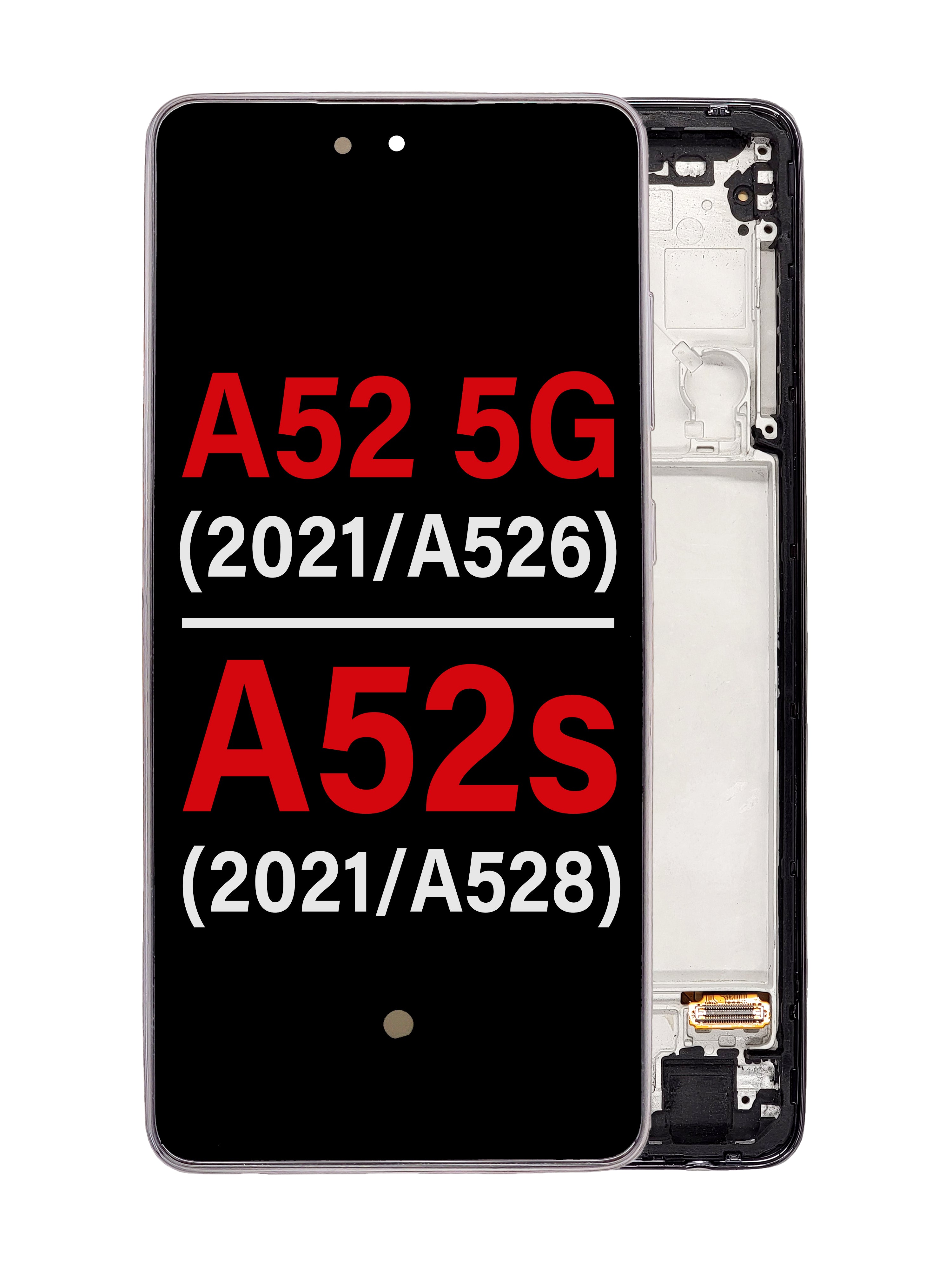 SGA A52 2021 5G (A526) / A52s 2021 (A528) Screen Assembly (With The Fr ...